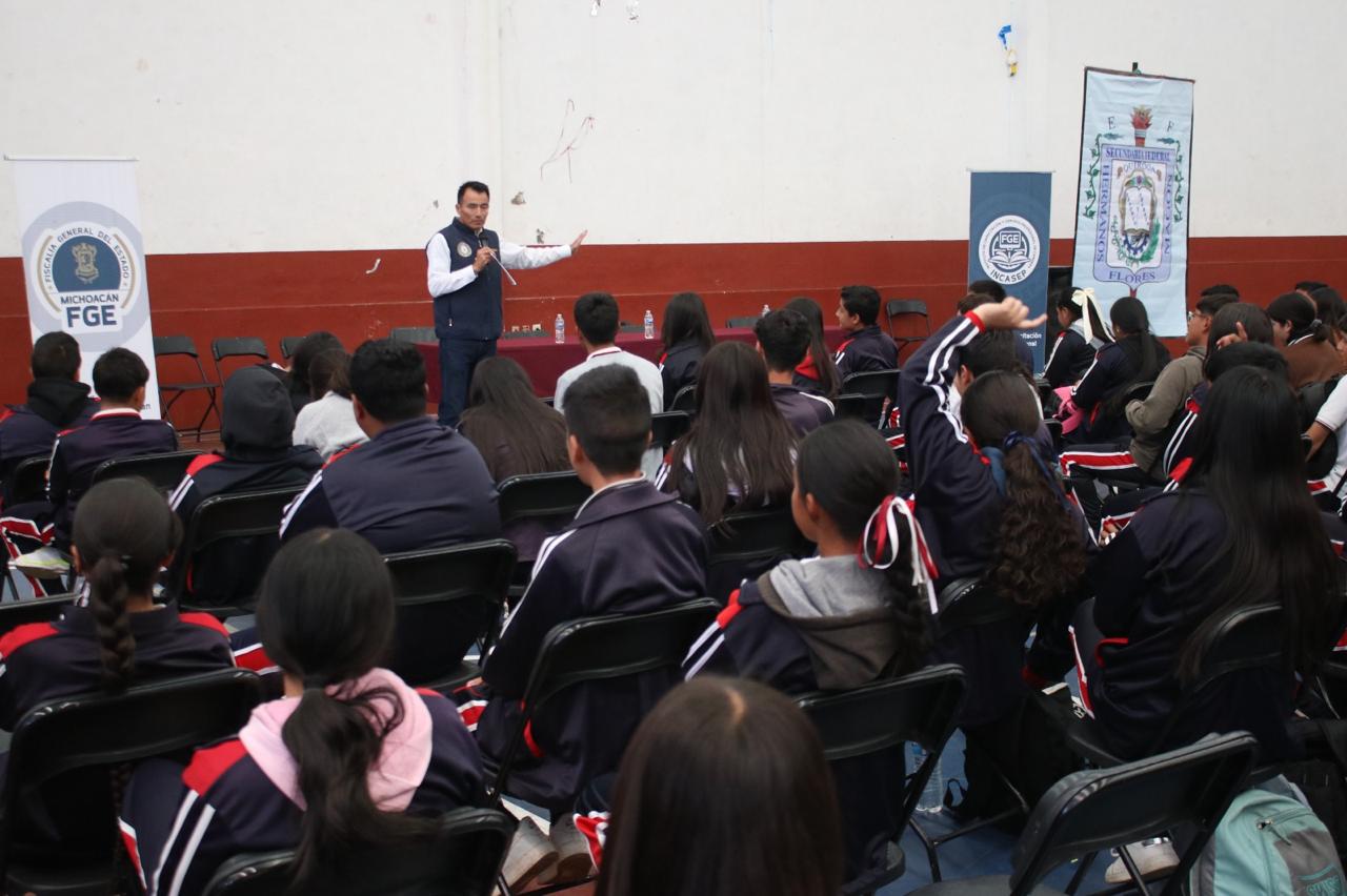 Lleva Fiscalía General Charla A Estudiantes De Secundaria De Quiroga En