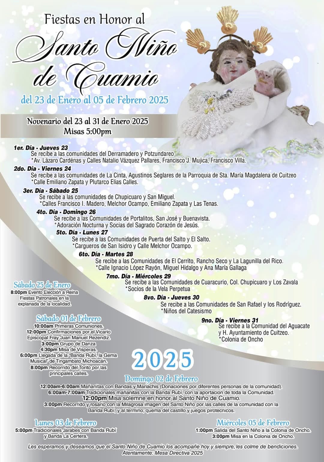 Sectur invita a vivir las fiestas patronales de Cuamio en honor al ...