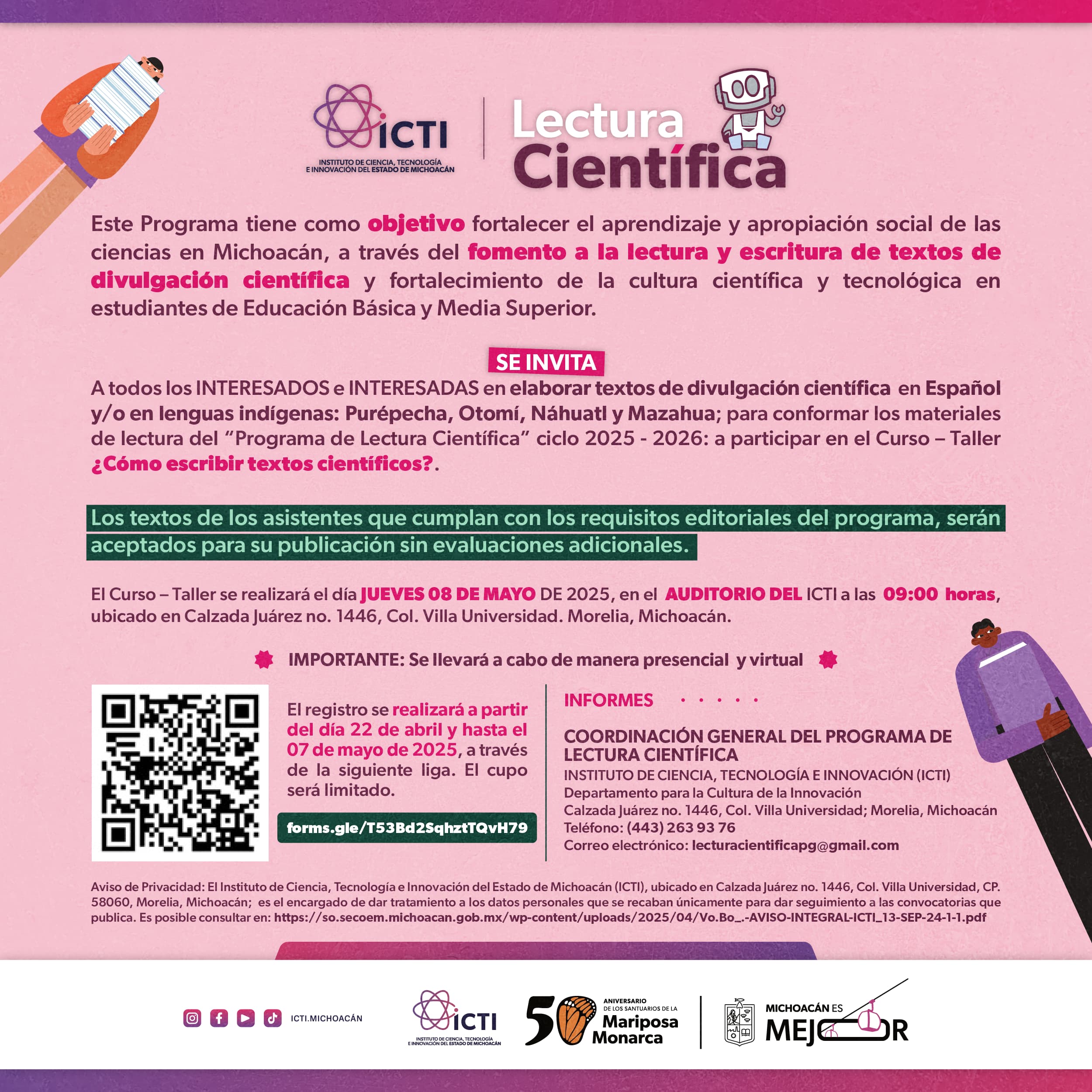 ICTI invita a escribir ciencia para jóvenes lectores, dentro del ...