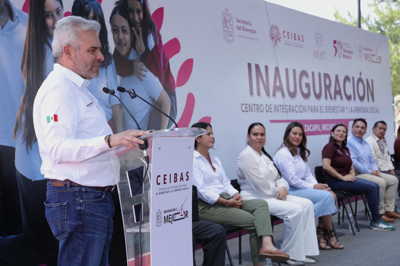 Inaugura Bedolla en Zacapu el décimo Centro para el Bienestar que reconstruye el tejido social ...