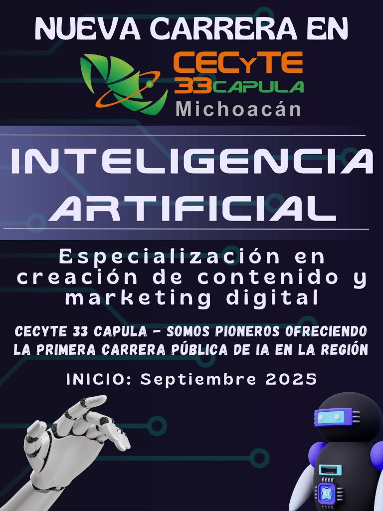 ¿Te interesa la inteligencia artificial? Cecytem abre carrera en ...
